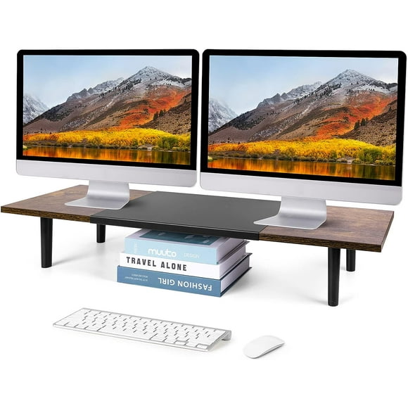 Dual Monitor Computer Desk