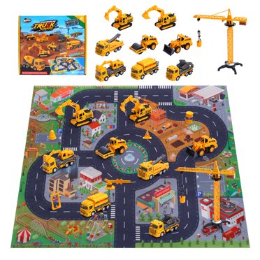 Construction Vehicles Toy Playsets,Truck Toy Car Sets for Kids Toddlers ...