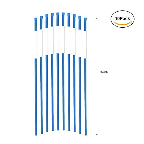 FiberMarker Snow Markers 36-Inch Driveway Reflectors Snow Stakes Snow ...