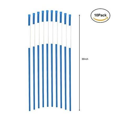 FiberMarker Snow Markers 36-Inch Driveway Reflectors Snow Stakes Snow ...