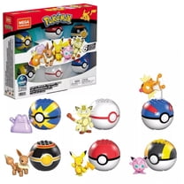 Pokémon Mega Construx Toys Set: Pikachu, Charmander, Squirtle ...