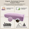 Adjustable Buckwheat Hull Pillow for Neck Pain Relief, Cooling Cervical ...