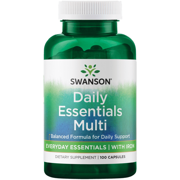 Swanson Daily Multivitamin and Mineral Capsules, 100 Count - Walmart.com
