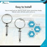 MARINE CITY Round Rowlock Oarlock, 316 Stainless Steel, 2 Inches, Heavy ...