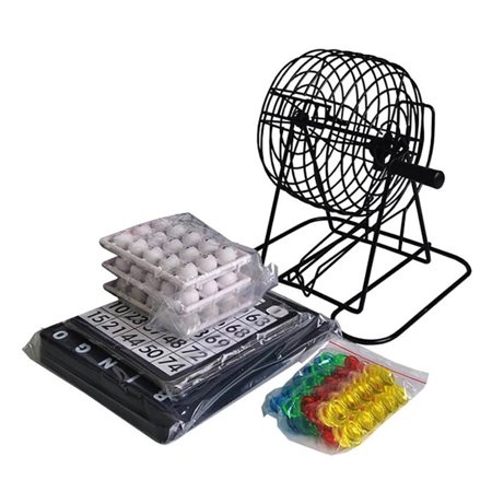 Deluxe Game Set Deluxe Game Set With Cage Balls Cards And Chips ...