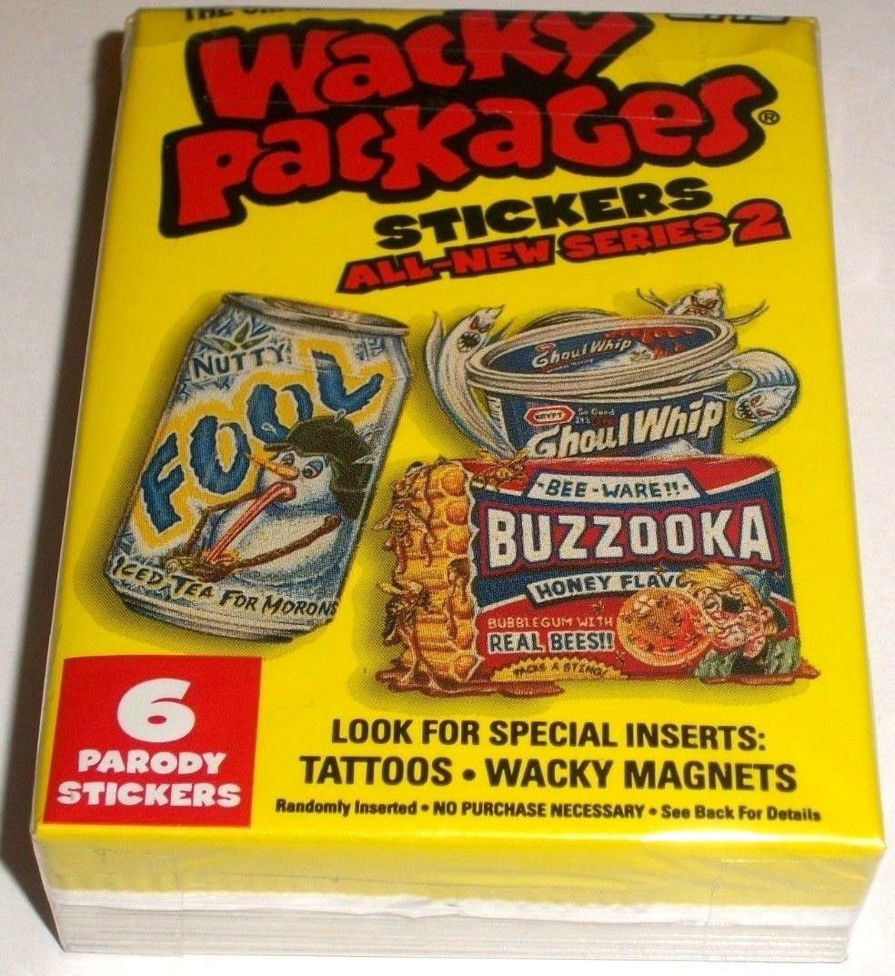 2005 Wacky Packages All New Series 2 Complete 55 Sticker Set - Walmart.com