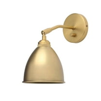 Pathson Vintage Slope Pole Wall Sconce 6.7" Oval Dome Clear Glass Shade ...