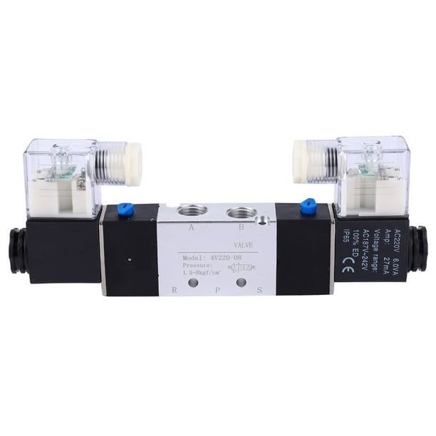 Pneumatic Solenoid Air Valve,4V220-08 1/4" Inlet Outlet Pneumatic Air ...