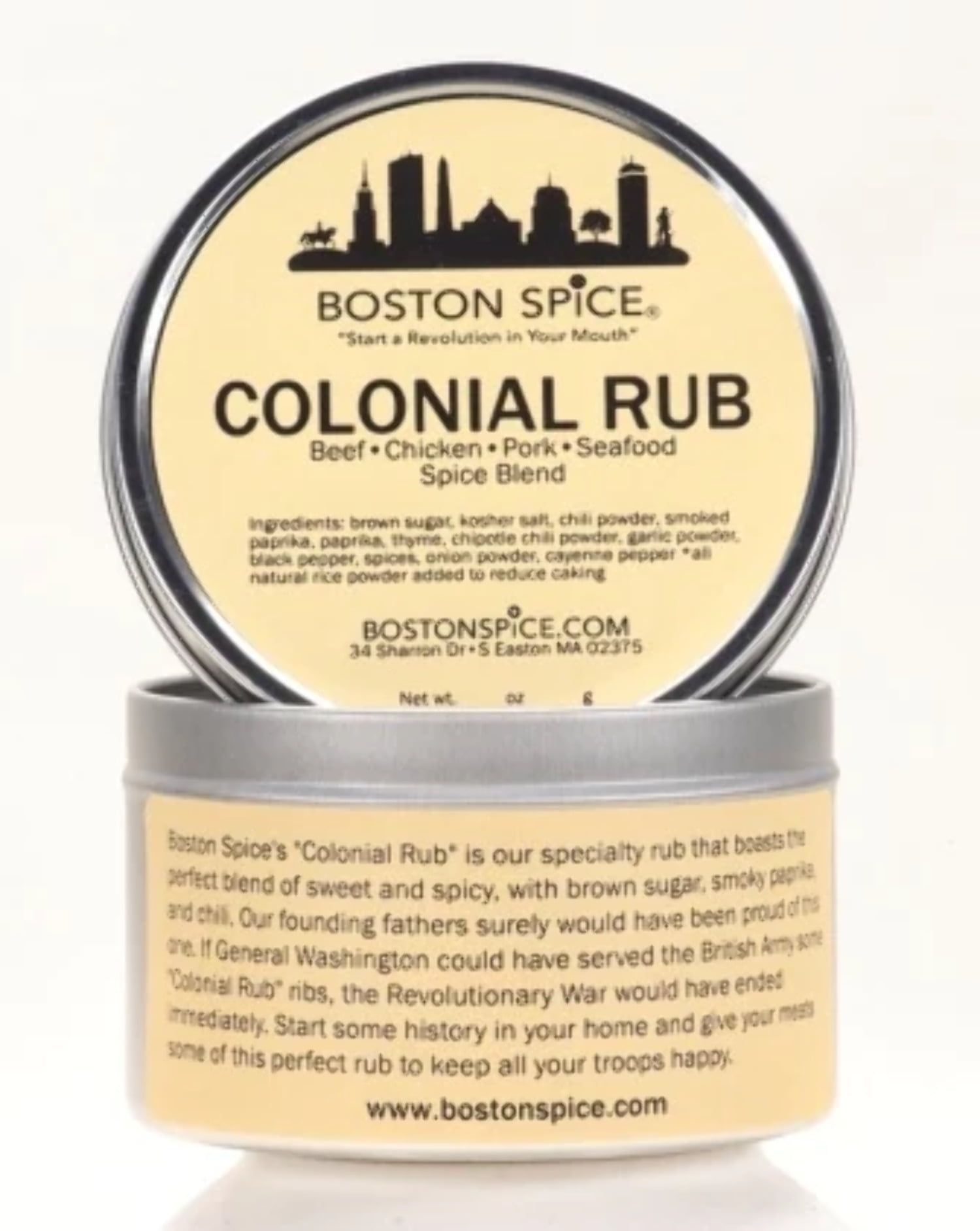 Boston Spice Colonial Rub Handmade Gourmet Barbecue BBQ Grilling Grill ...