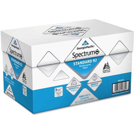 Georgia Pacific Spectrum Standard 92 Multipurpose Paper, 8-1/2" x 11 ...
