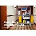Hotel Cart Housekeeping Room Service Cart H 39" x L 60" X W 21" AF08159 ...