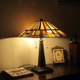 CHLOE Lighting MERLIN Mission 2 Light Blackish Bronze Table Lamp 16 ...