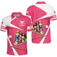 Custom Billiard Polo Shirts for Men Women Personalized Name Team 8 Ball ...