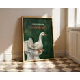 Affixzi Funny Bathroom Art Goose on Toilet Wall Decor Humorous Restroom ...