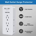Surge Protector Outlet Extender, USB Wall Charger, Multi Plug Outlet ...