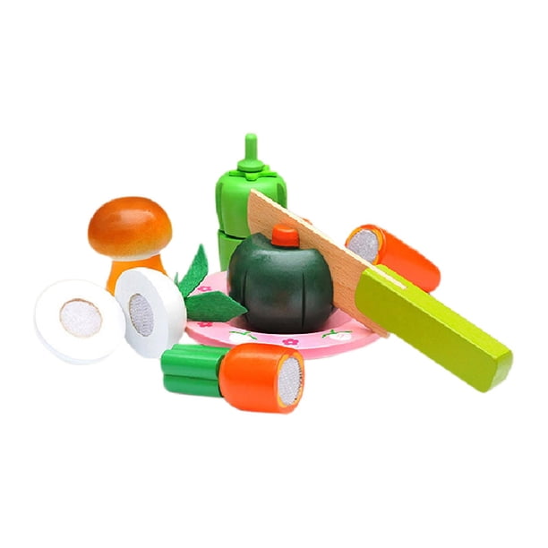 Vegetables Vegetables Juego de comida de madera para niños, juego de ...
