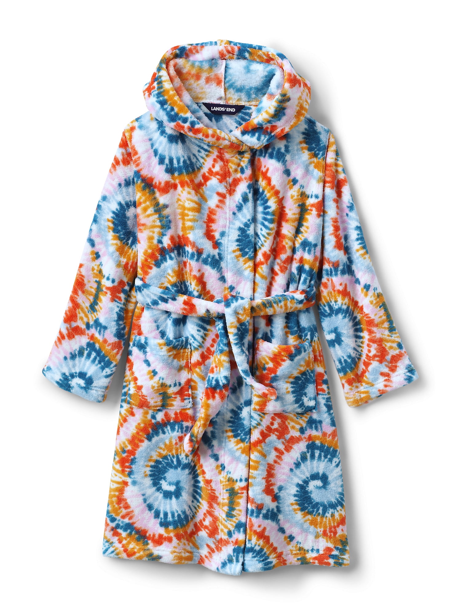 Lands' End Kids Fleece Hooded Robe - Walmart.com