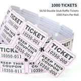 L LIKED Raffle Tickets Double Rolls 1000 per Roll 50/50 Raffle Tickets ...