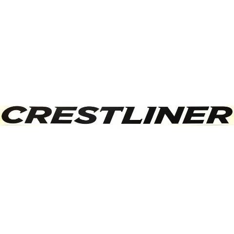 Crestliner Boat Logo Decal Sticker | 48 x 3 1/2 Inch Black - Walmart.com