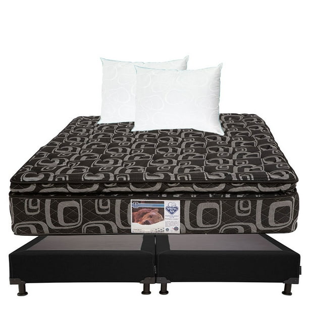 Colchón King Size Morgan + Box + 2 Almohadas Oso Spring Air Morgan ...