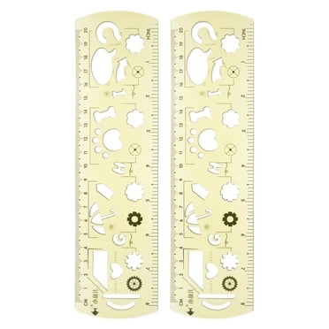 BAZIC Plastic Ruler 12" (30cm) w/ Handle Grip, Assorted Color, 6-Pack ...