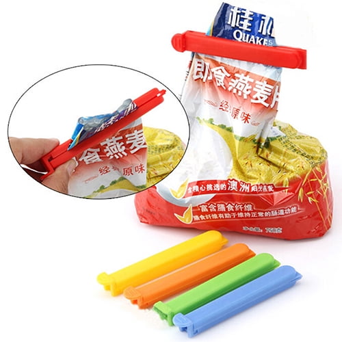 Yesbay 5 Pcs Home Food Close Clip Seal Bags Plastic Storage Sealing ...