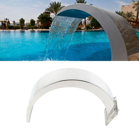 Pool Waterfall Fountain, G1 Internal Thread Stainless Steel Pool ...
