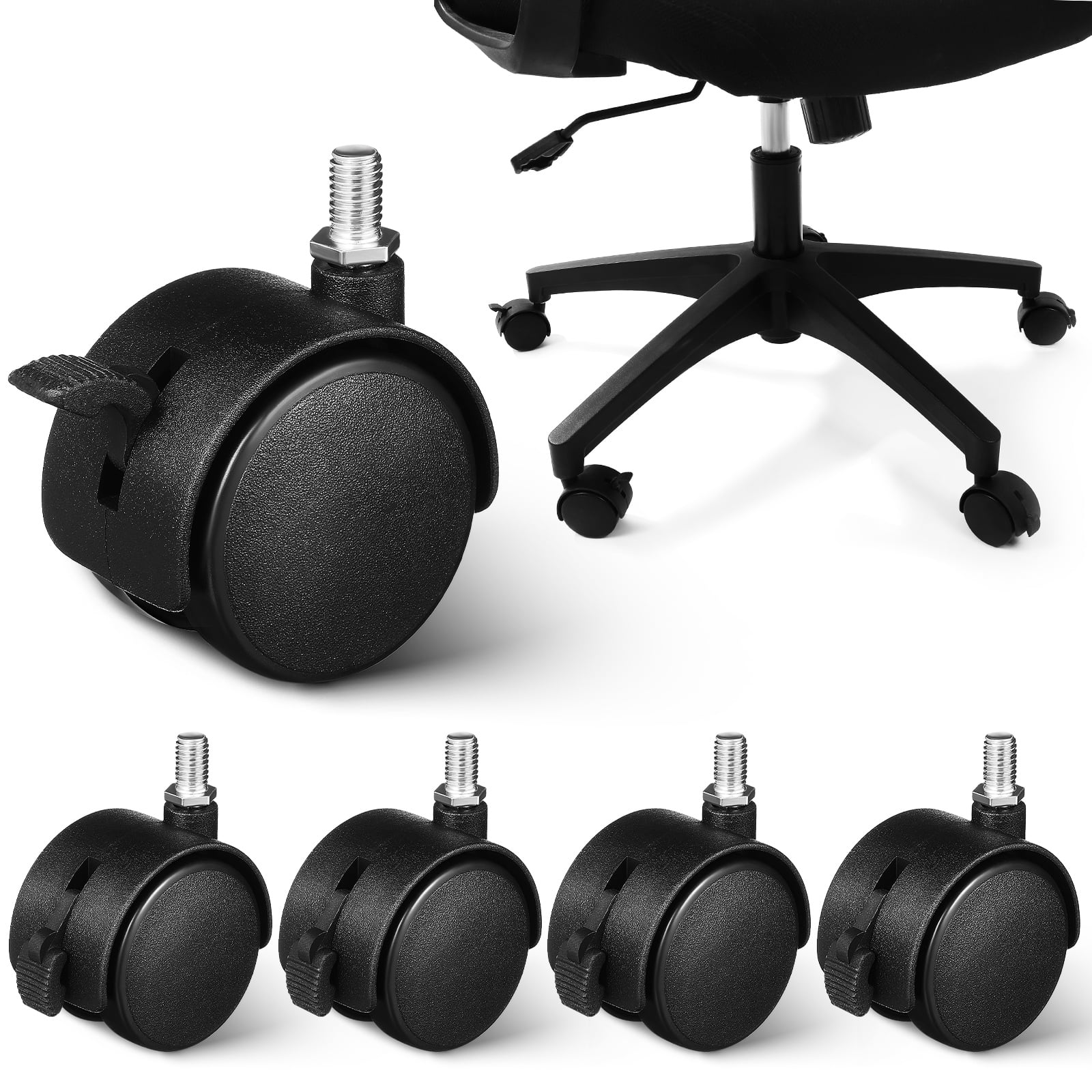Click here for Etereauty 5 Pcs Caster Wheels Furniture Casters Ch... prices