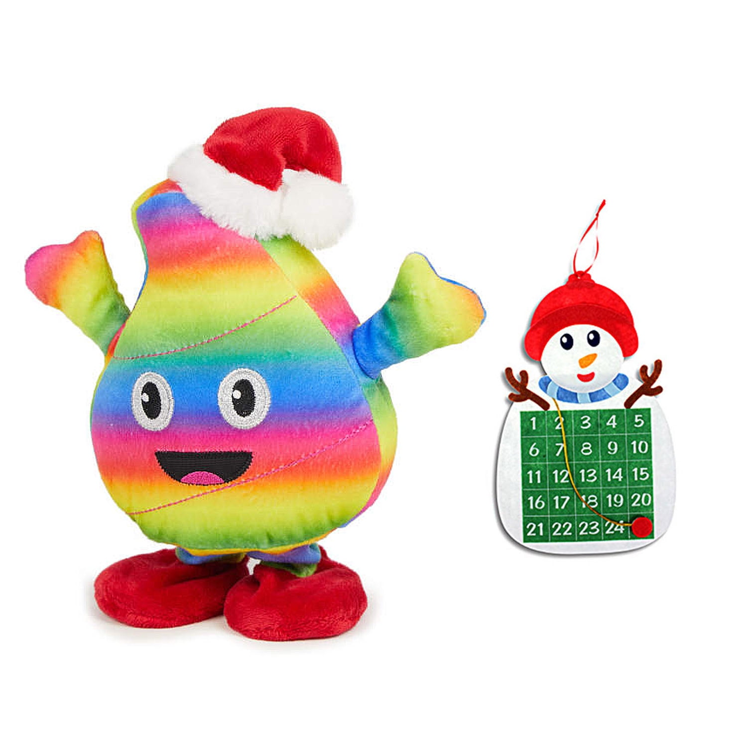 Animated Christmas Decorations with Felt Advent Calendar, Christmas ...