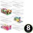 mDesign Organizing Toy Storage Containers, Stackable Clear Bin Box with ...
