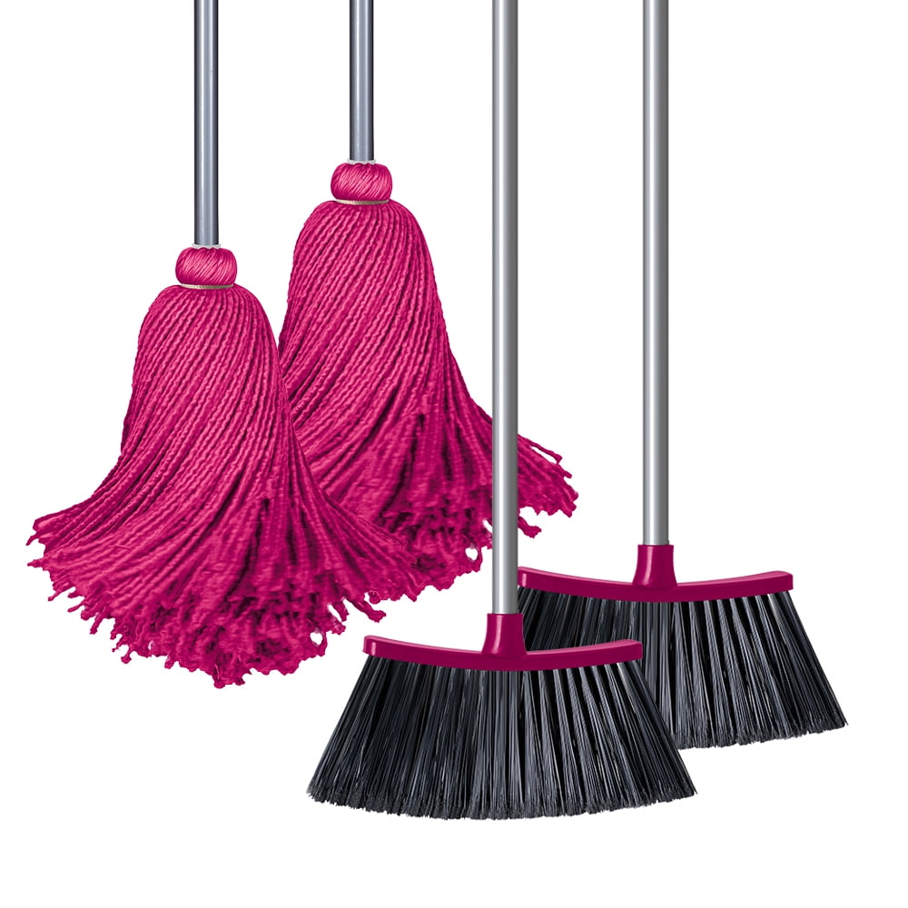 Kit 2 Trapeador Microfibra XL y 2 Escoba Esencial Reynera | Walmart en ...