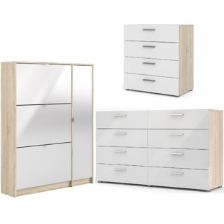 Furniture of America Paloma Transitional 3-Piece Vanity Set, White ...