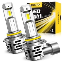 Upgraded H7 LED Bulbs, 600% Brighter, Mini Size, Plug and Play, 6500K ...