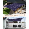 Abstract Style Sun Shade Sail 12'X16' Blue Modern Simple Character Line ...