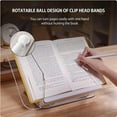 Book Stand for Reading, Adjustable Book Holder with 360° Swivel Base ...