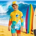 ibiyuan Kids Swimsuits Boys 2T Boys UPF 50+ Sun Long Sleeve Rash Guard ...