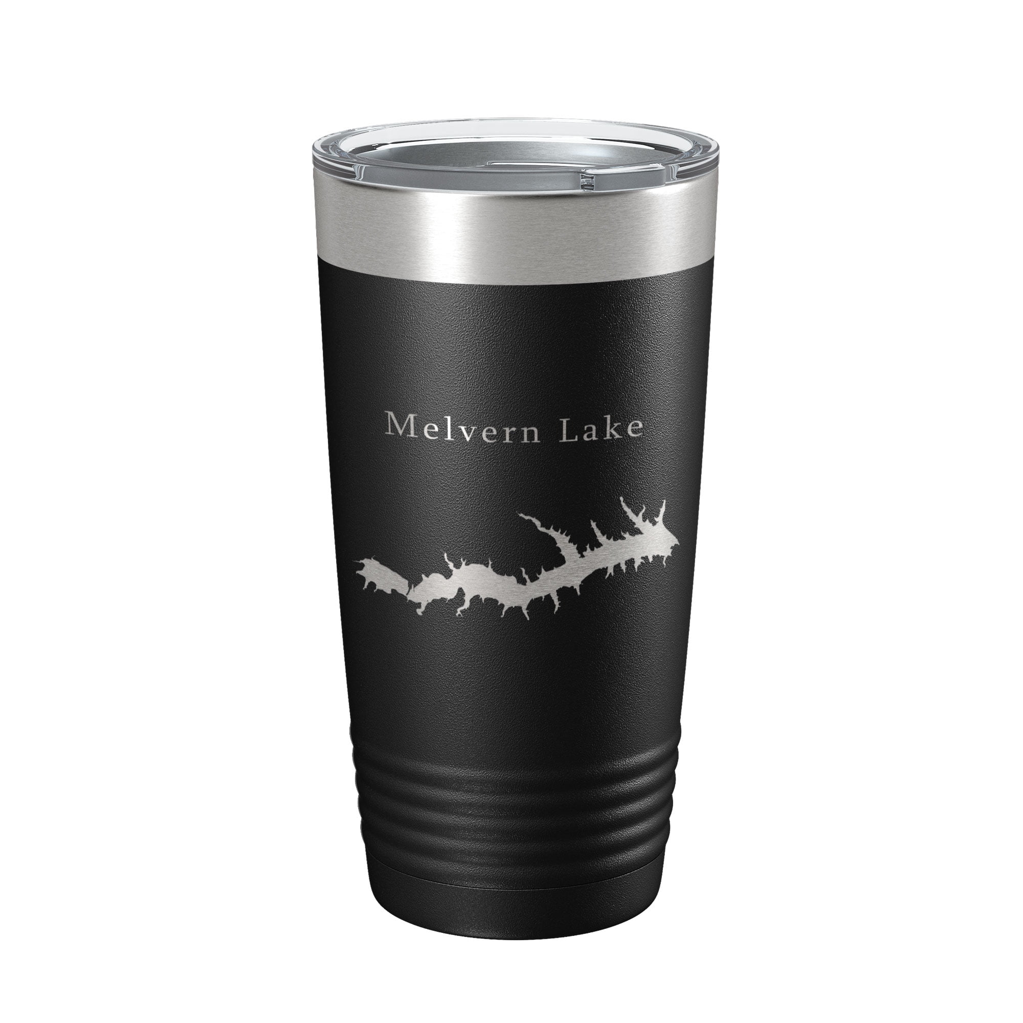 Melvern Lake Map Tumbler Travel Mug Insulated Laser Engraved Coffee Cup ...