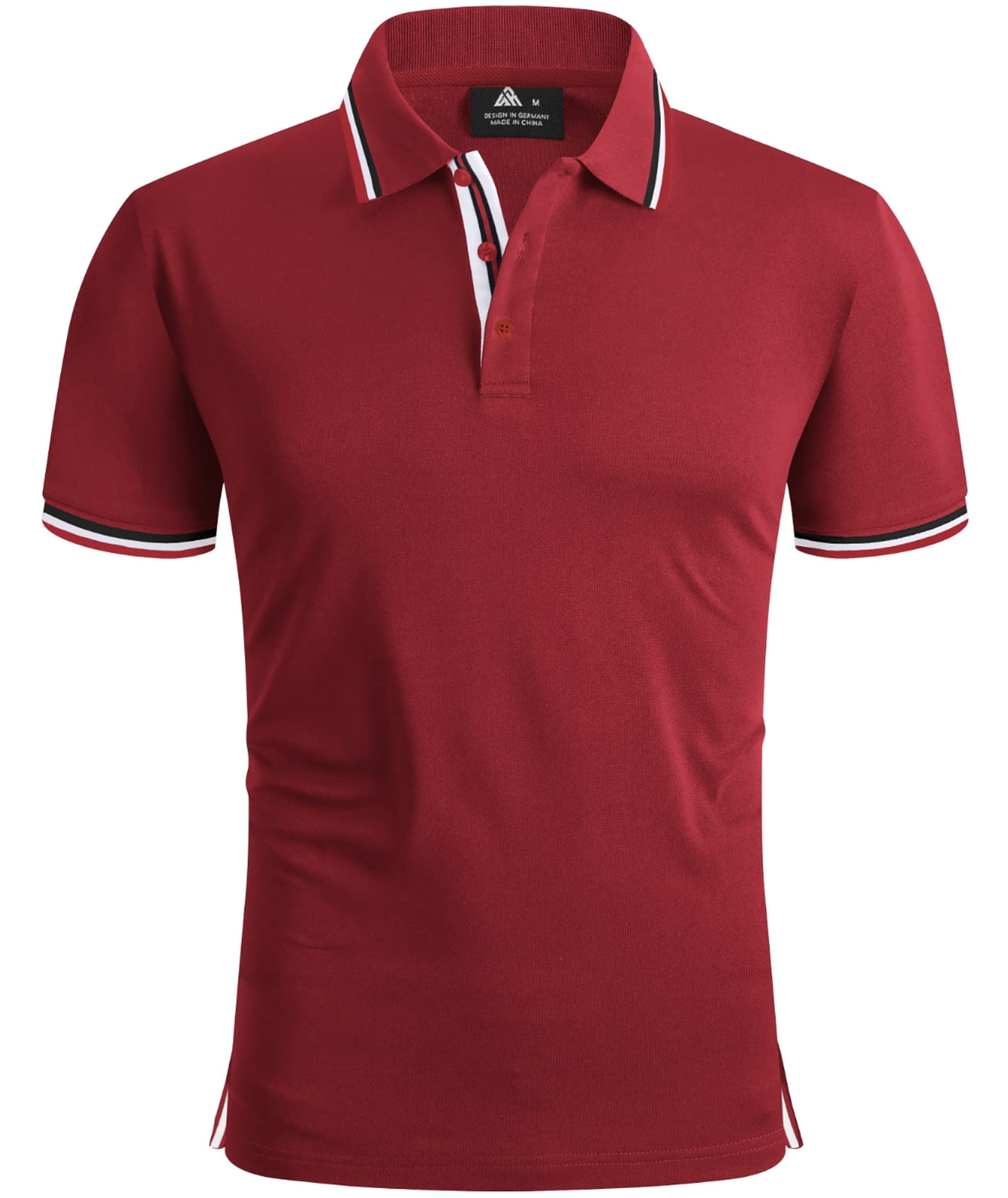 SCODI Polo Shirts for Men Short Sleeve Solid Color Causal Collared Golf ...