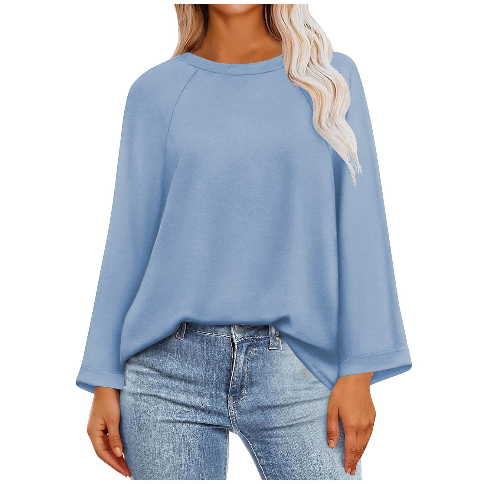 Click here for Timegard Womens Tops Crewneck Drop Shoulder Long S... prices