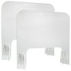 30" x 40" Acrylic Protective Shield with Metal Counter Edge Clamp ...