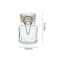 WHOLE HOUSEWARES Kitchen Sugar Containers | Airtight Glass Jars (85mL) with Lid | 4 Piece ...