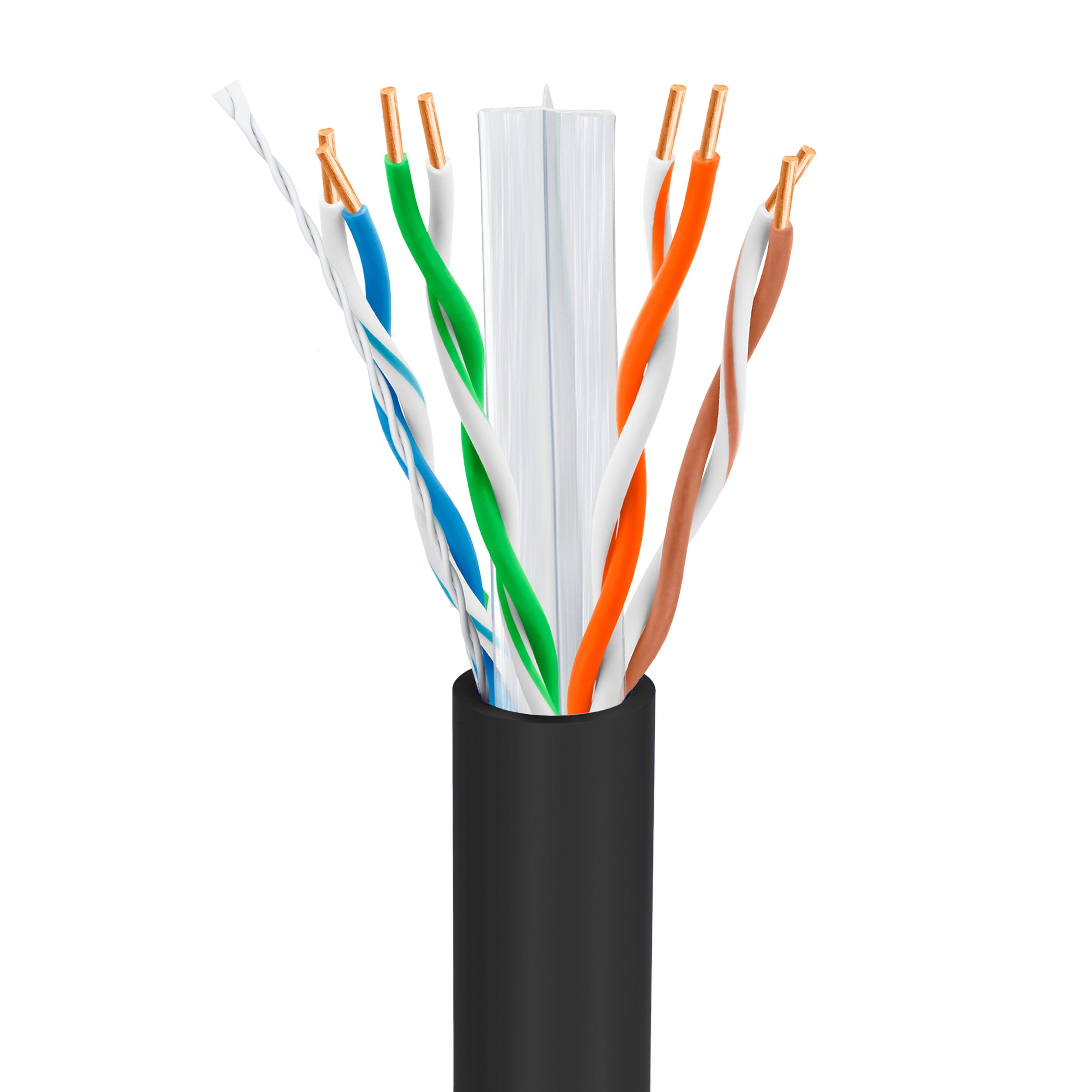 Big-A - Bulk Cat6 Ethernet Cable 1000ft 23AWG Solid 4 Pair, Cat 6 Cable ...