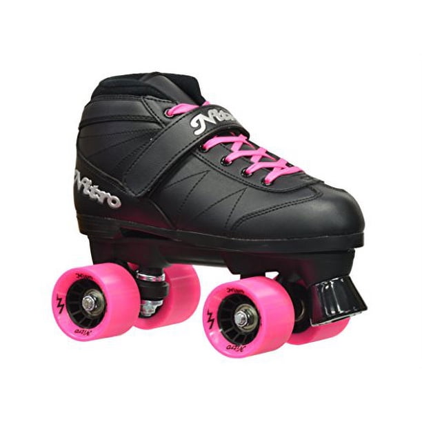 Epic Skates 2016 Super Nitro 6 Indoor/Outdoor Quad Speed Roller, Pink ...