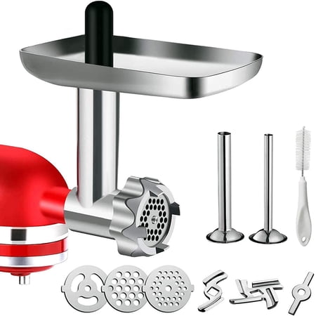 Metal Food Grinder Attachment for KitchenAid Stand Mixers, Meat Grinder ...