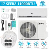 Ktaxon Smart Mini Split Air Conditioner & Heater, Wifi, 11000BTU, 17 ...