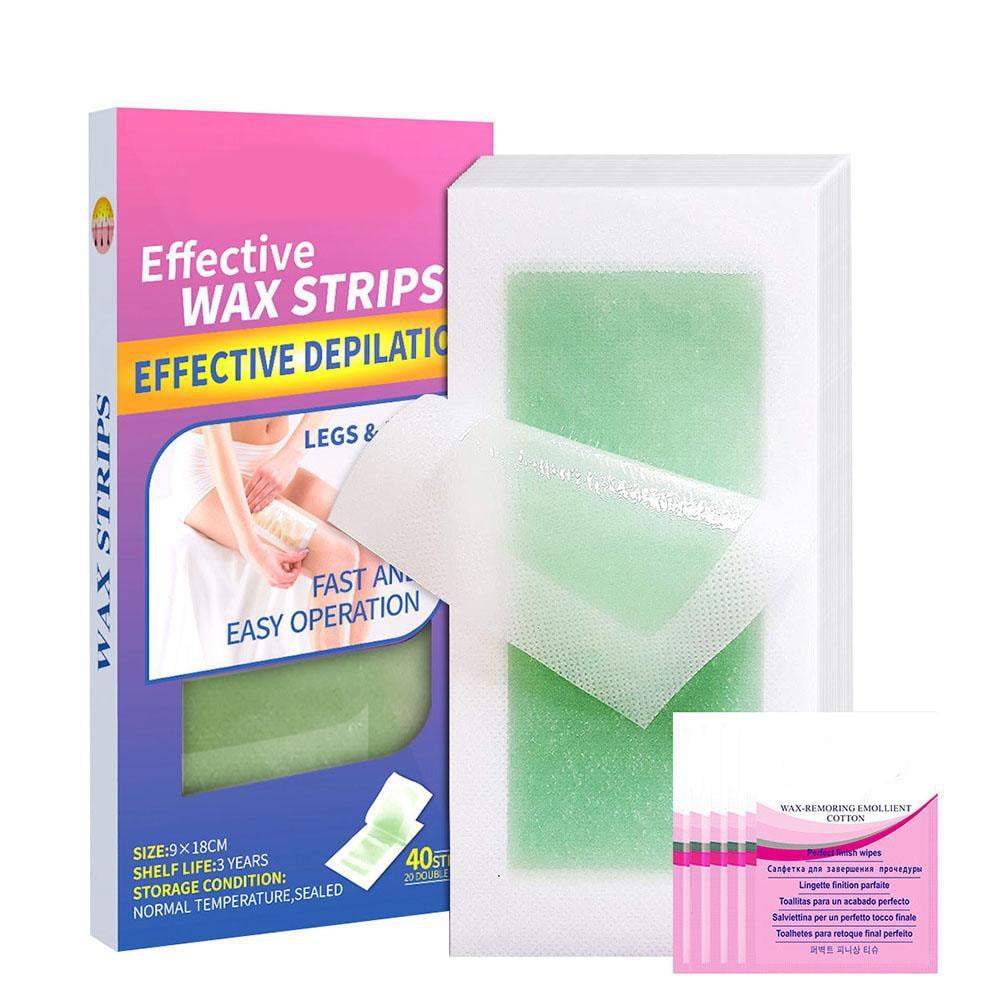 40 piezas Tiras de cera Tiras de cera para labios para mujeres Tiras de ...