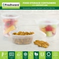 Freshware 60-Pack Plastic Food Storage Containers, 8, 16, 32 oz ...