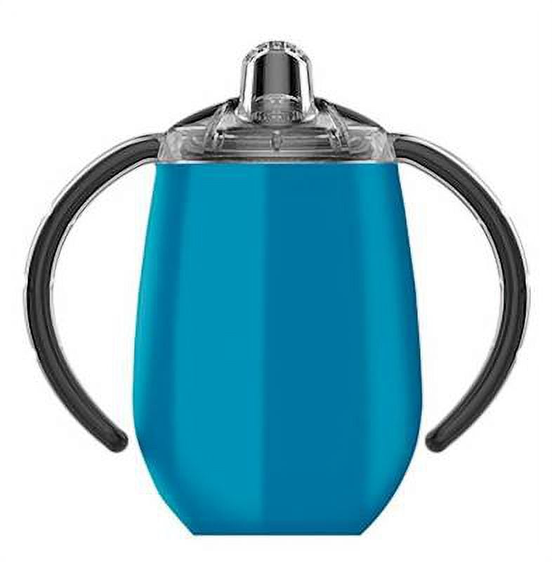 BEACH BLUE Sippy Cup 9oz Double Walled Vacuum Insulated Stainless Steel ...