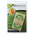 360 Electrical 36012-A Rotating Duplex Outlet, Almond - Walmart.com