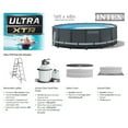 Intex Ultra XTR Frame Above Ground Pool Set with Water Pump, Pool Ladder & Cover, Outdoor - 16 ...
